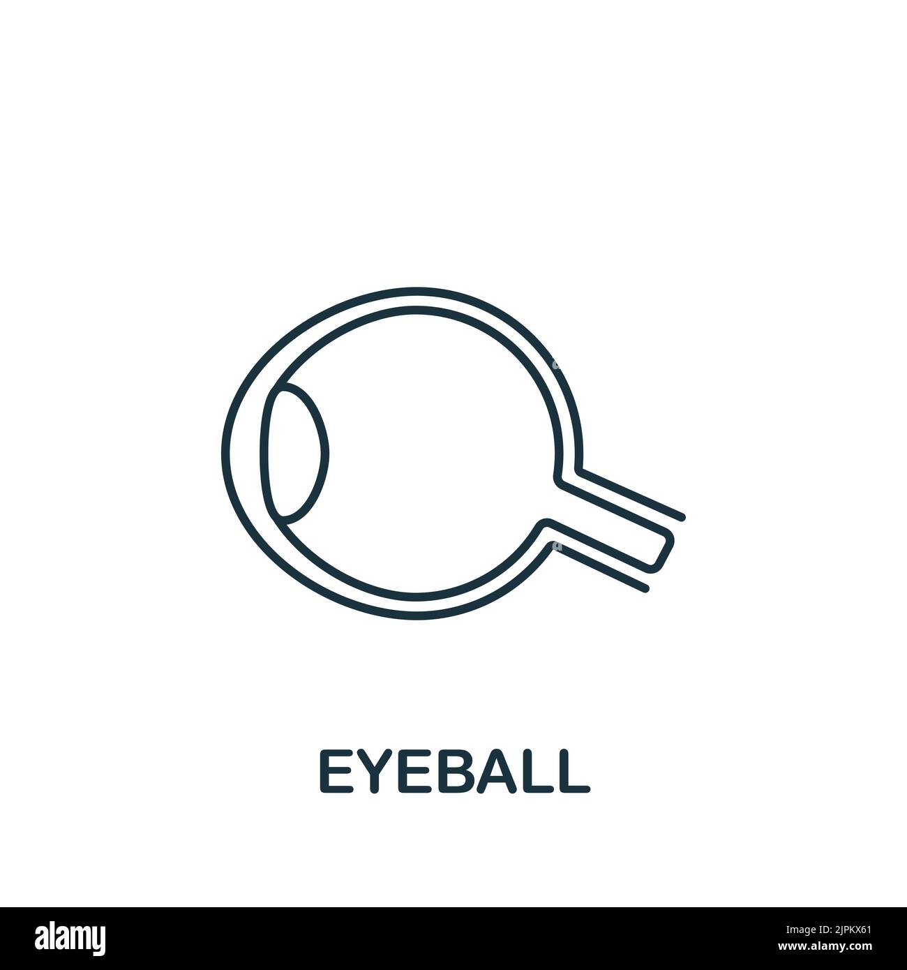 Eyeball icon. Simple line element symbol for templates, web design and ...