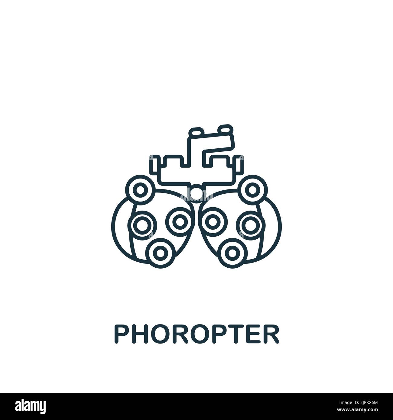Phoropter icon. Simple line element symbol for templates, web design ...