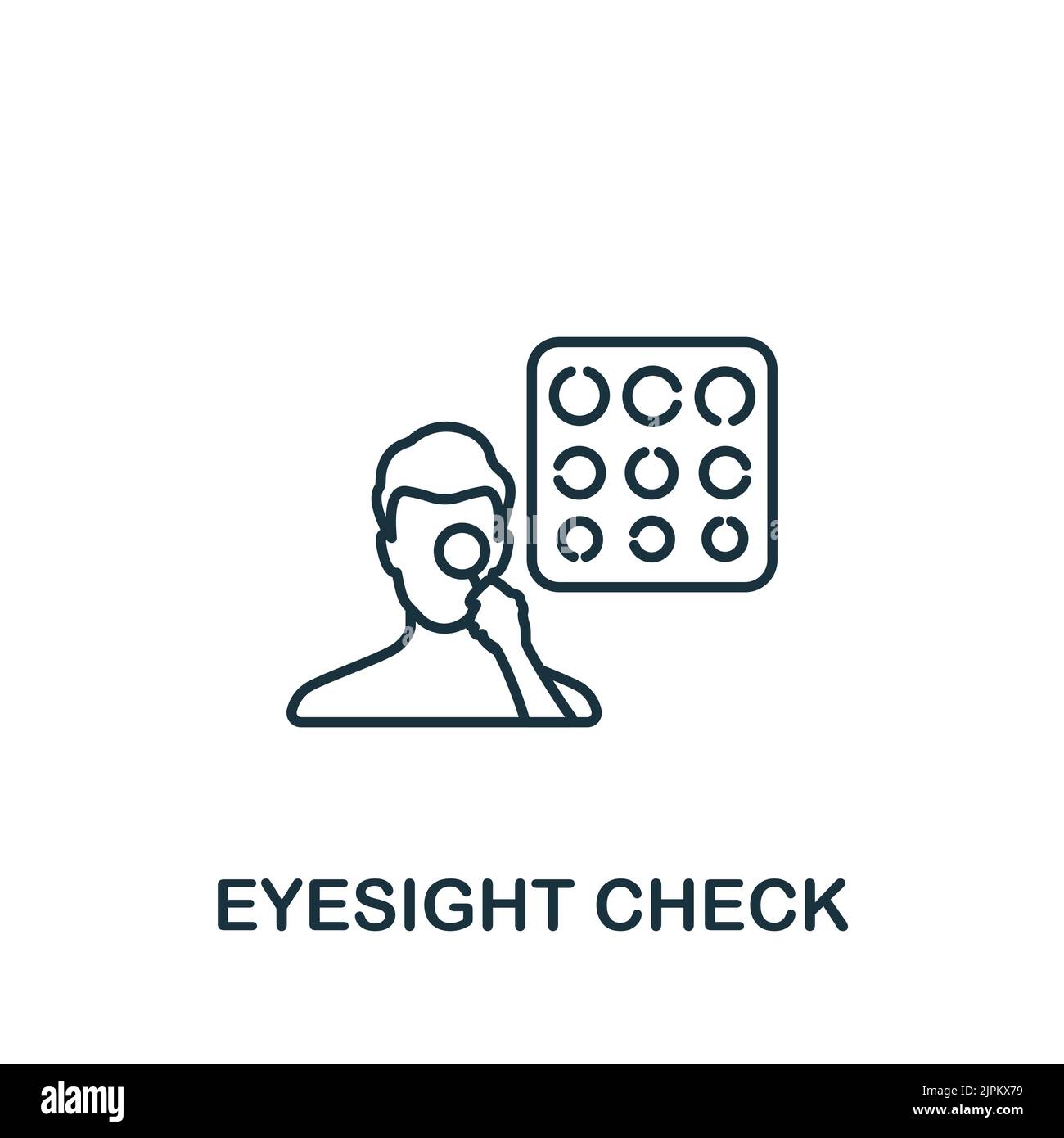 Glasses eye chart check up doctor optometry Stock Vector Images - Alamy
