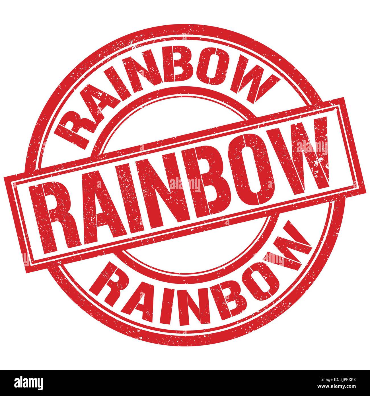 RAINBOW text written word on red round stamp sign Stock Photo - Alamy