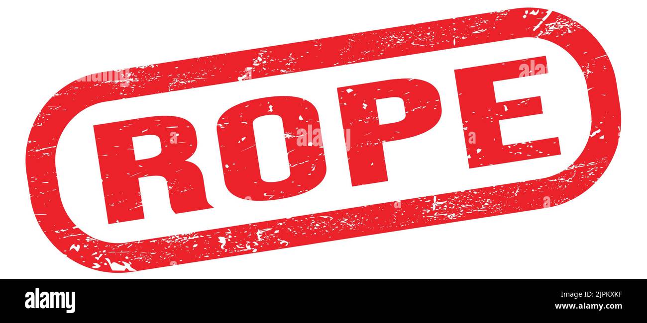 ROPE, text written on red rectangle stamp sign Stock Photo - Alamy