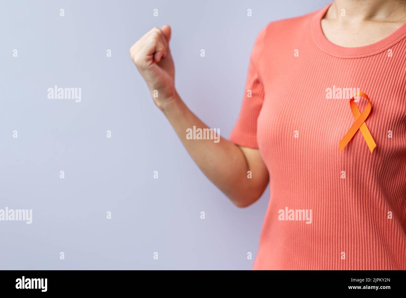 Orange Ribbon for Leukemia, Kidney cancer day, world Multiple Sclerosis ...