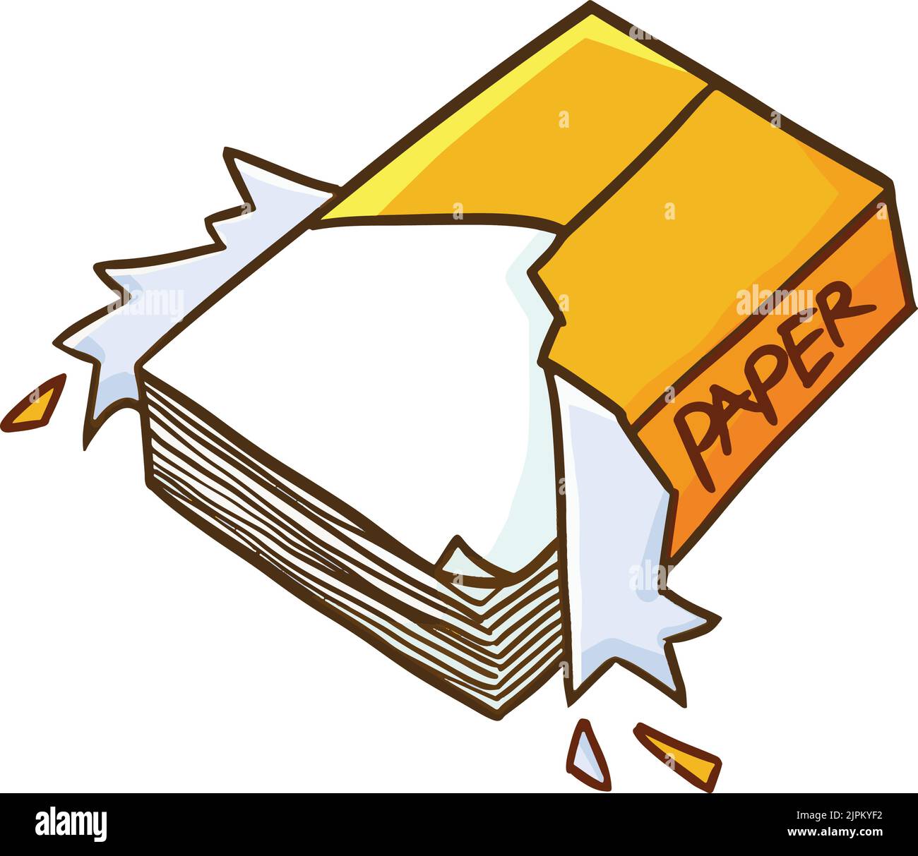 Pack papers isolated on Stock Vector Images - Alamy