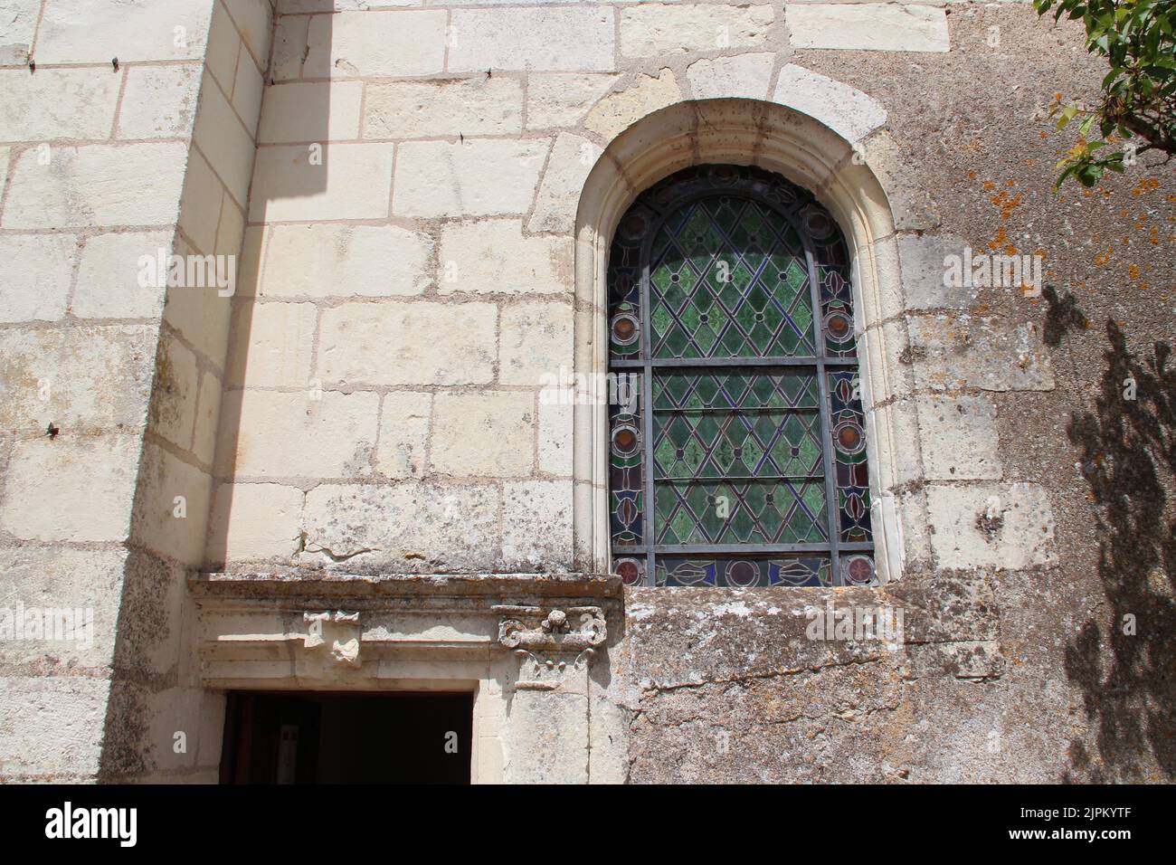 chapel of a medieval castle in athée-sur-cher in france Stock Photo - Alamy