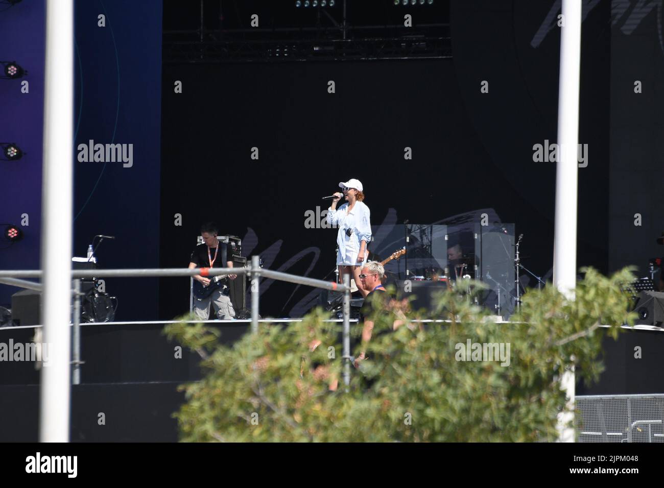 Crimea. Pike perch. The singer of MakSim during the festival of young ...