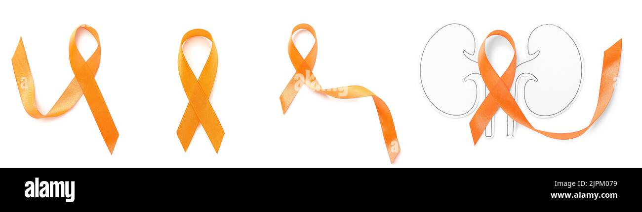 Cancer awareness ribbons collage hi-res stock photography and images ...