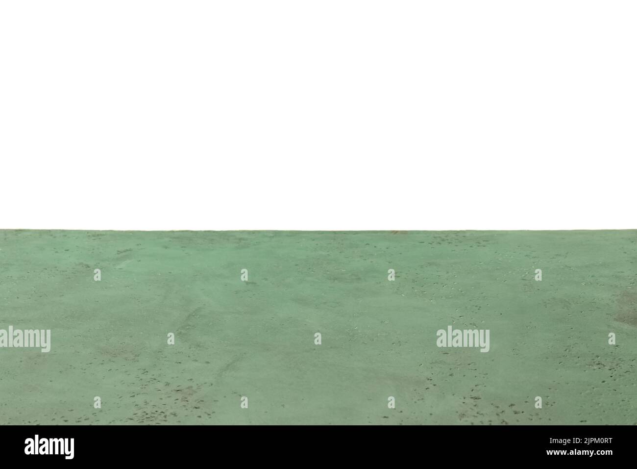 Empty green stone surface on white background Stock Photo - Alamy