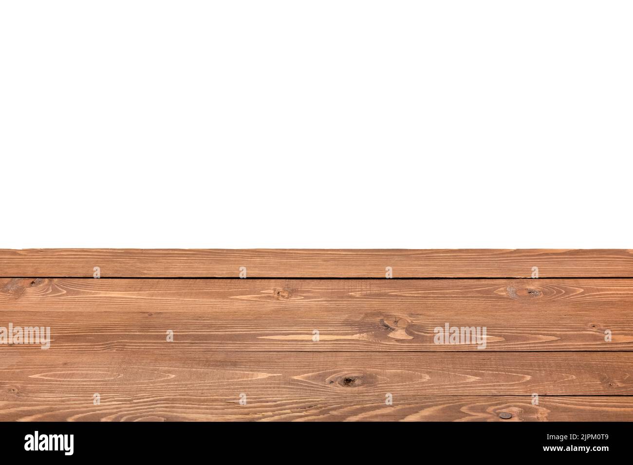 Wooden board surface on white background Stock Photo - Alamy