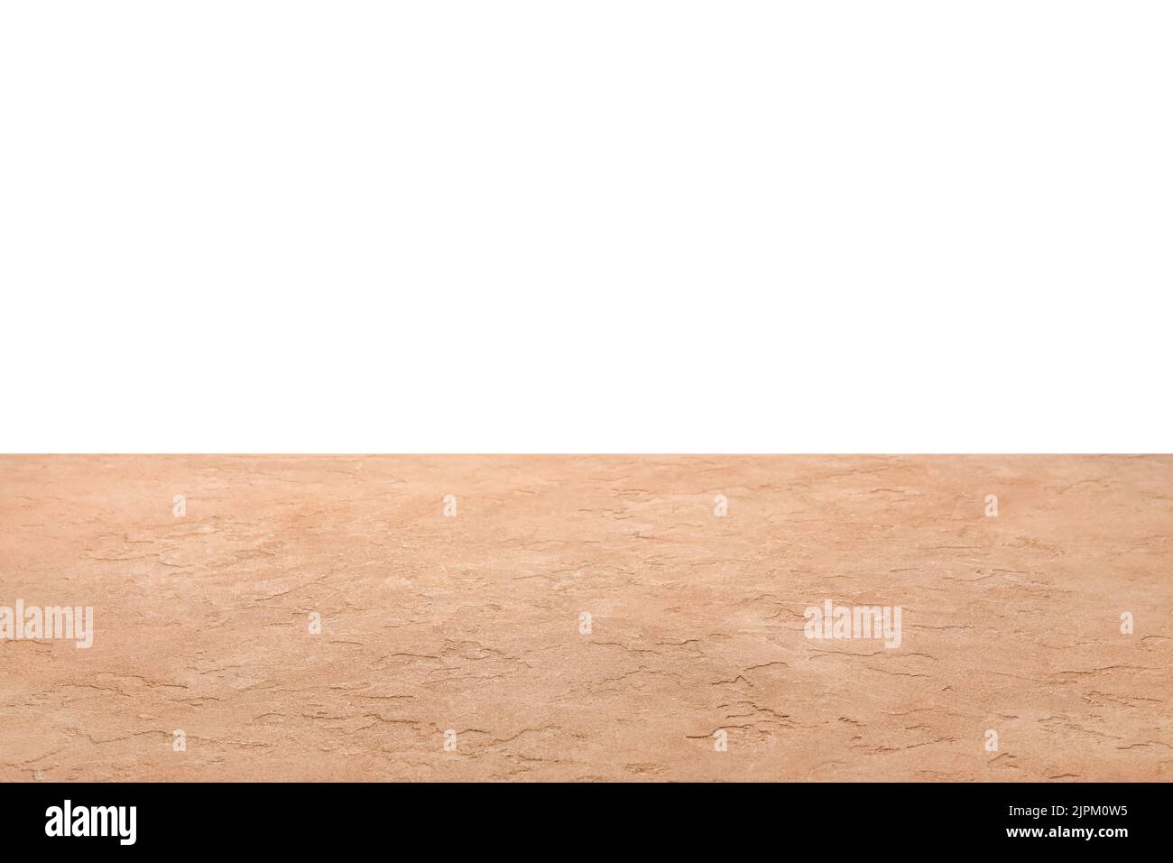 Empty beige stone surface on white background Stock Photo - Alamy