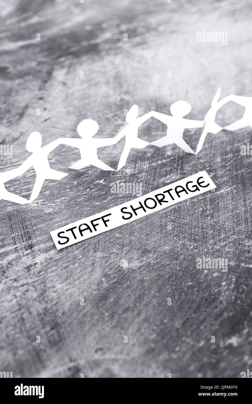 staff shortages and business struggling after the pandemic conceptual ...