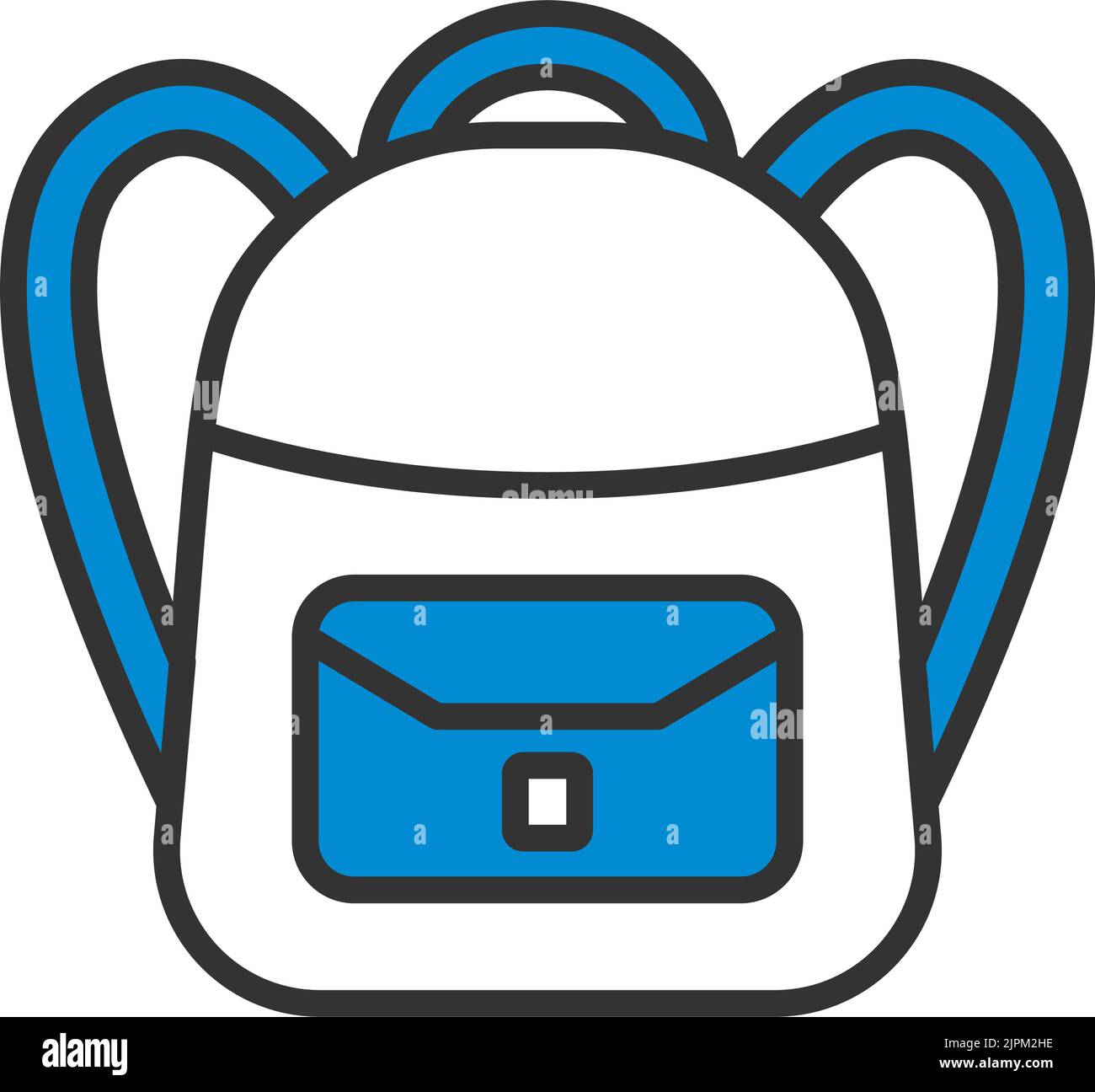 Exercise Book With Pen Icon. Editable Bold Outline With Color Fill ...