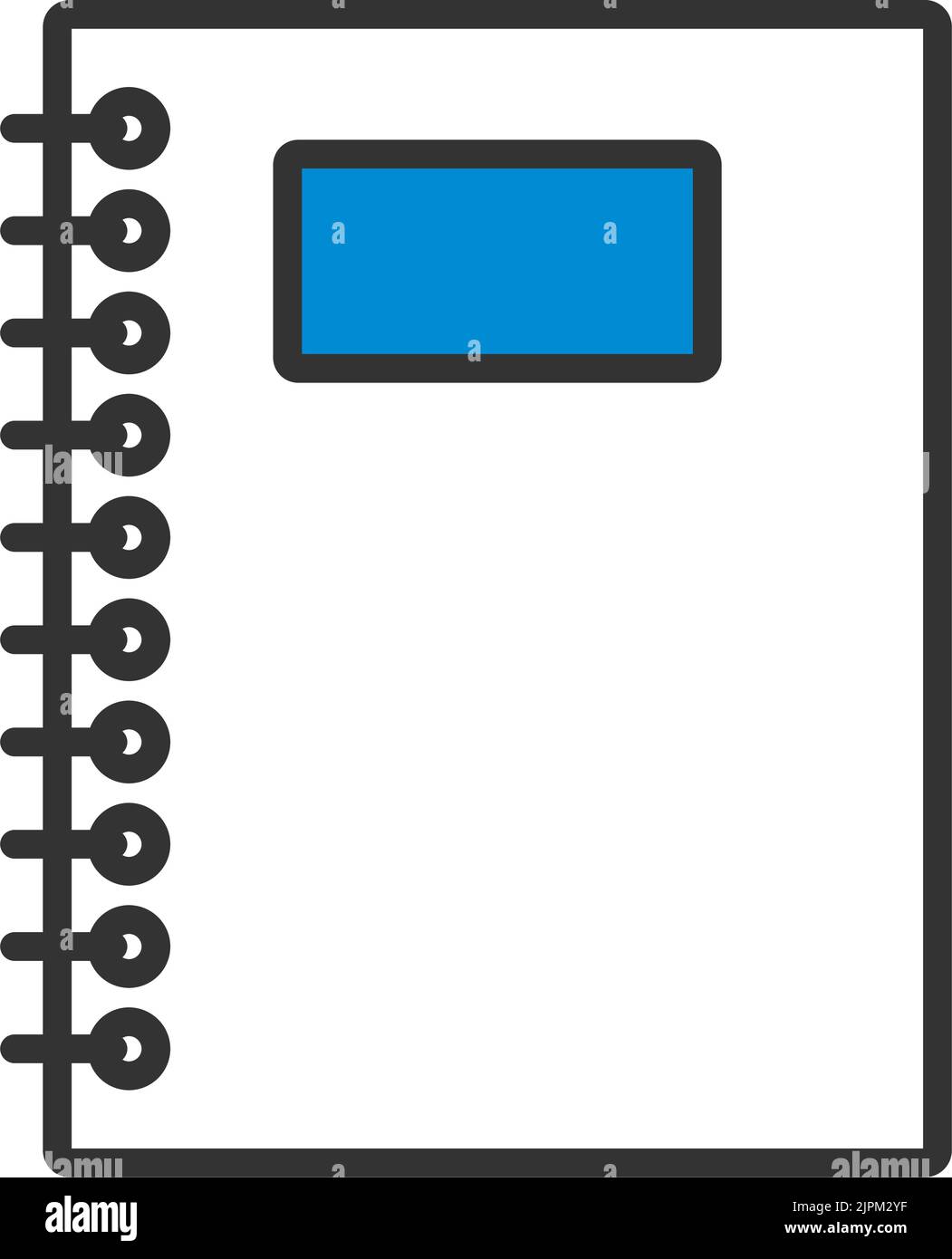 Exercise Book With Pen Icon. Bold outline design with editable stroke ...