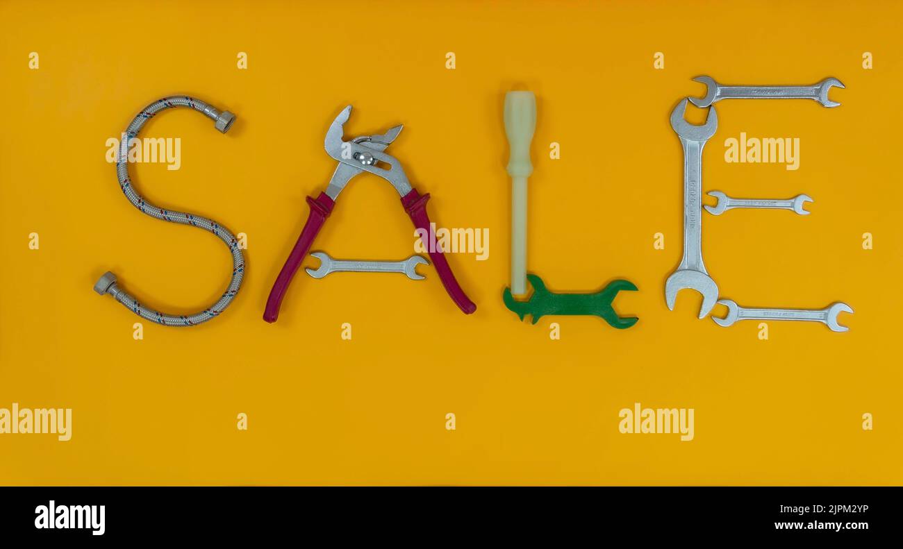 Letters made from tools hi-res stock photography and images - Alamy