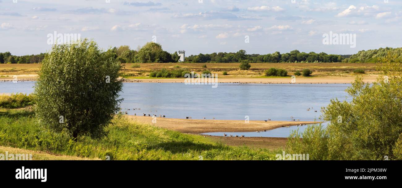 Landscape Elbe valley and the green belt former inner-German border ...