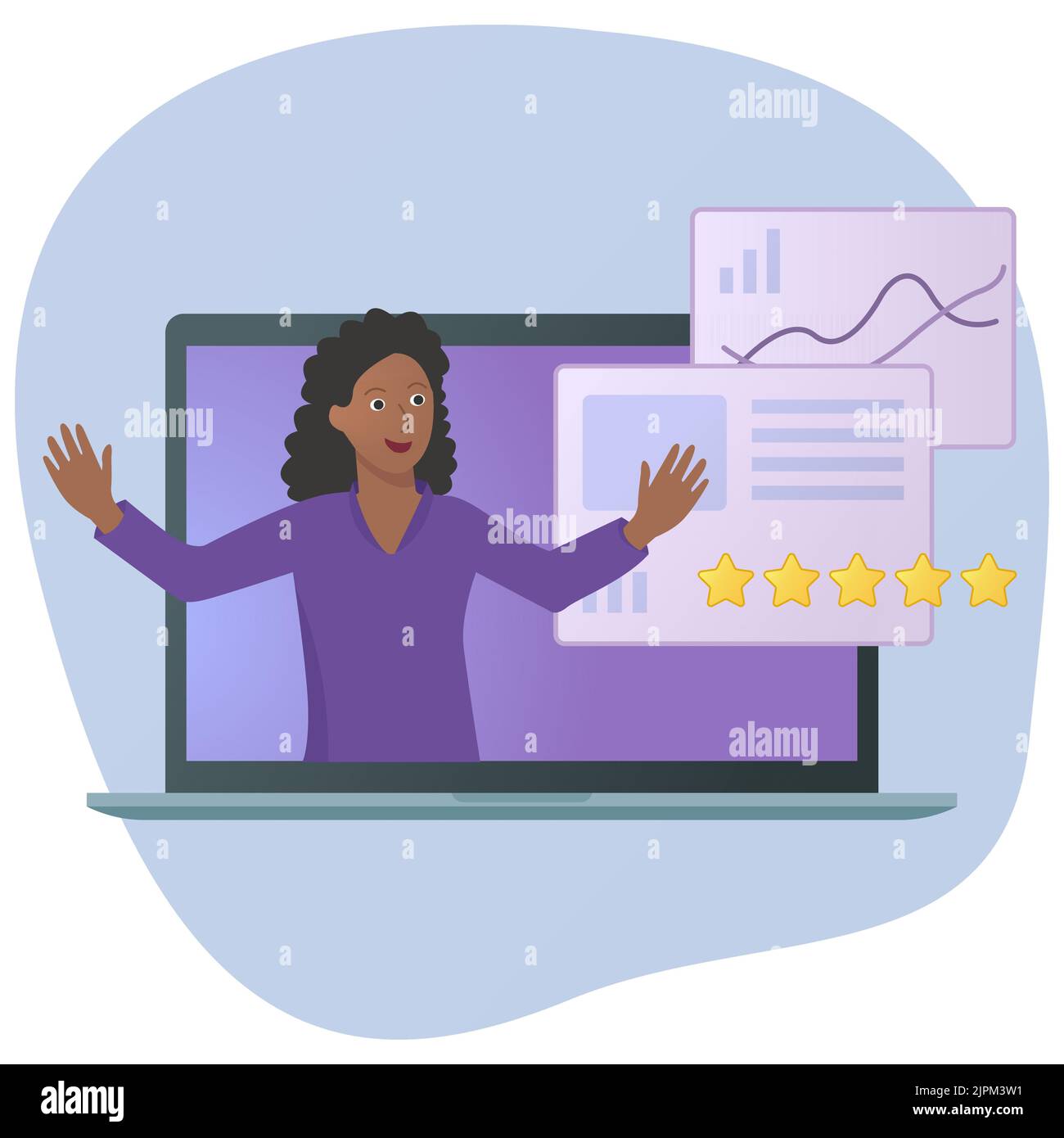 Business presenter Stock Vector Images - Alamy