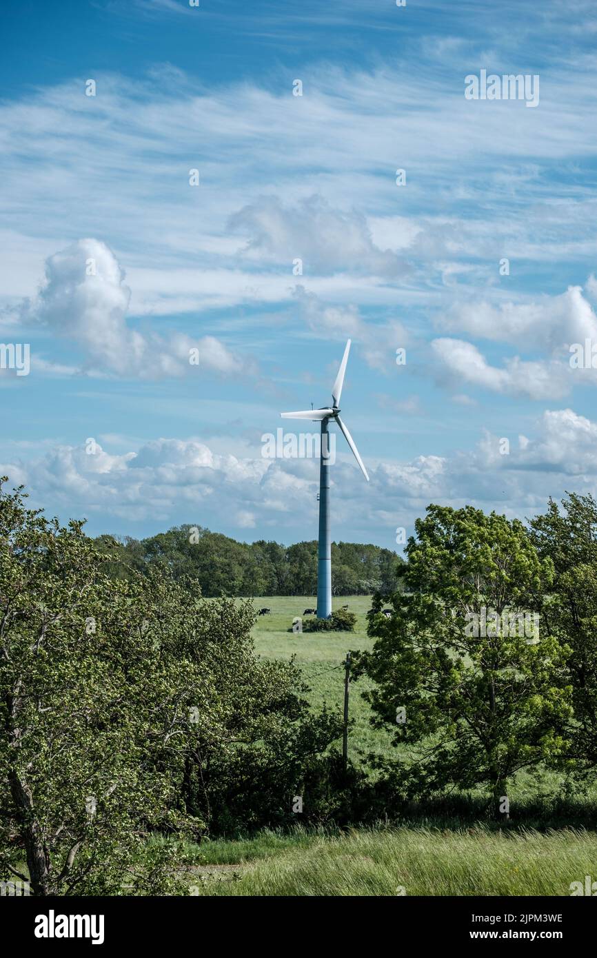 Vertical shot modern windmill hi-res stock photography and images - Alamy