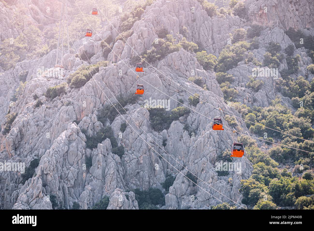 Timelapse cableway in mountains hi-res stock photography and images - Alamy