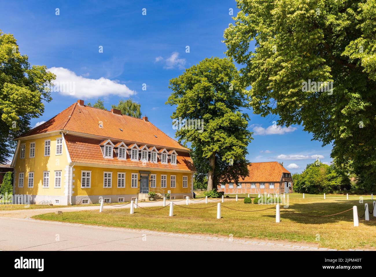 Gut Wotersen castle in Roseburg Schleswig-Holstein in Germany used as ...