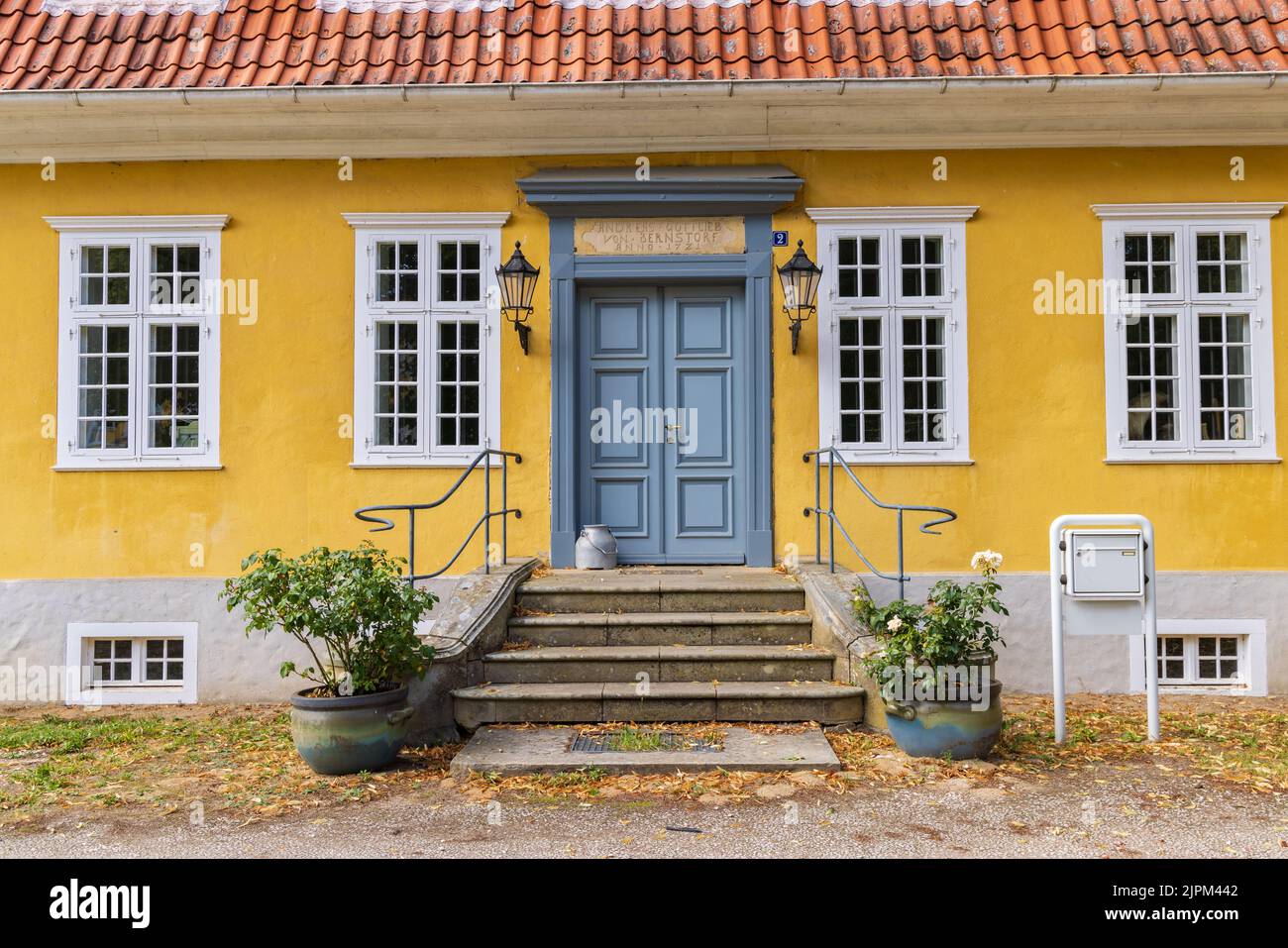 Gut Wotersen castle in Roseburg Schleswig-Holstein in Germany used as ...