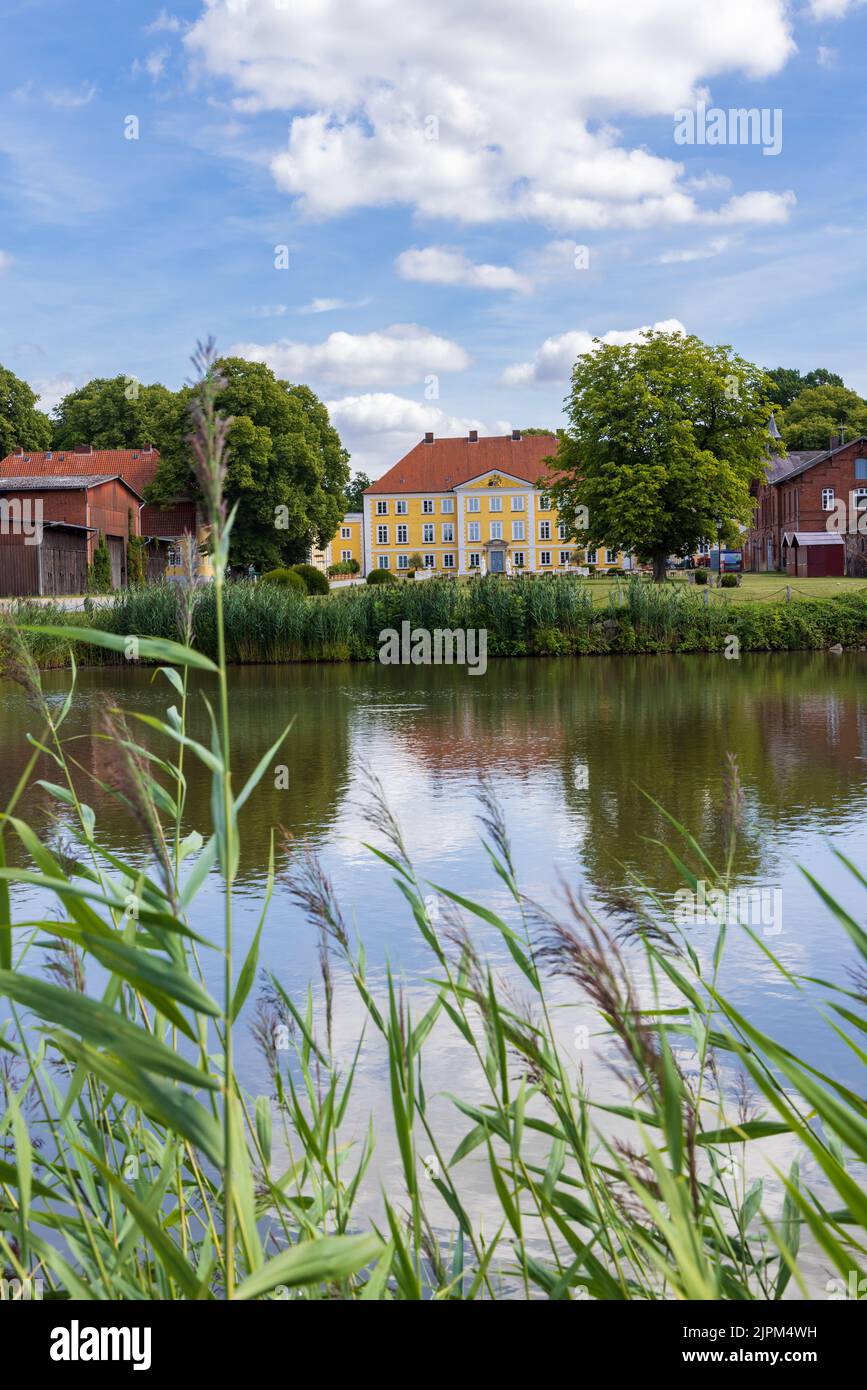 Gut Wotersen castle in Roseburg Schleswig-Holstein in Germany used as ...