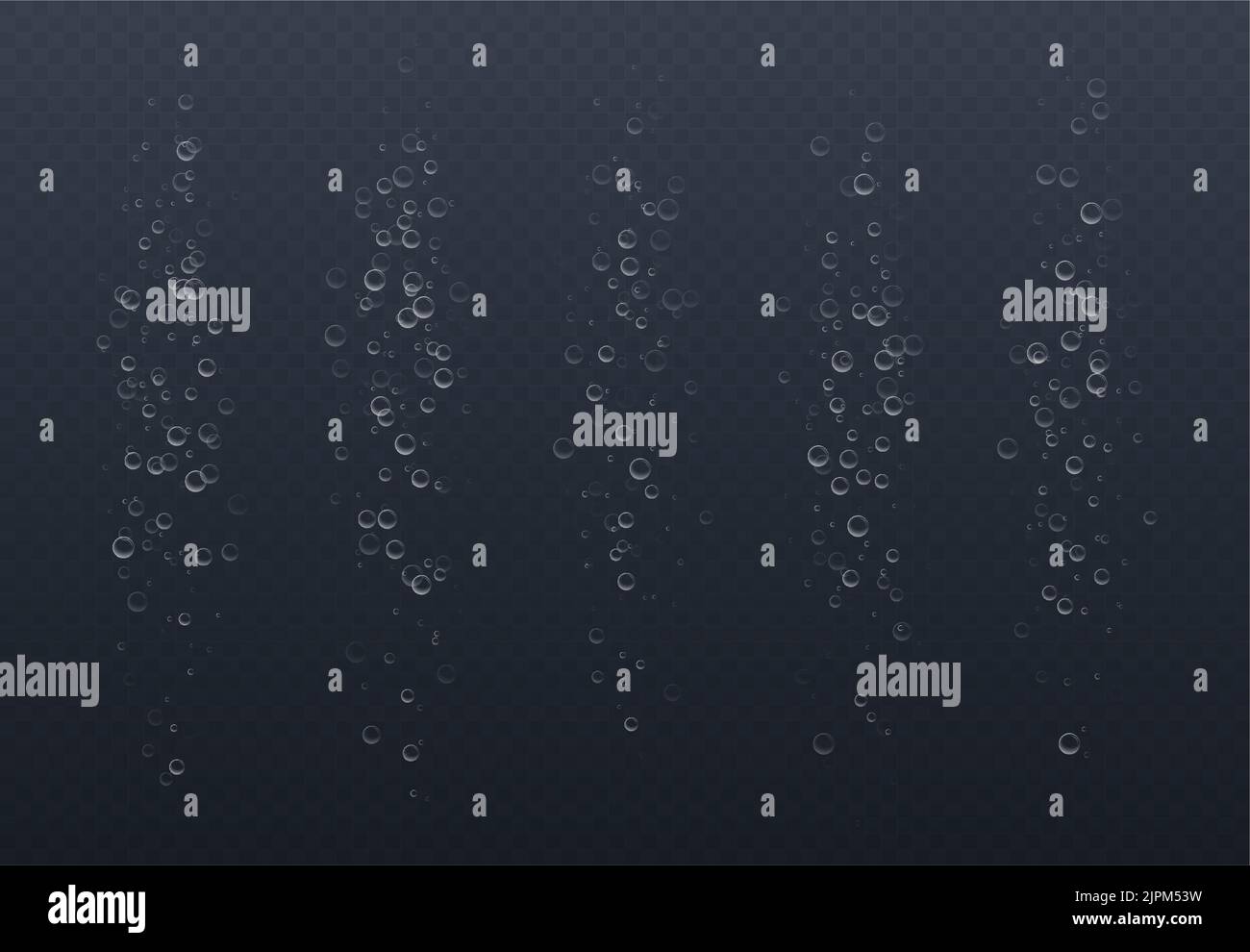 Underwater fizzing bubbles, soda or champagne carbonated drink, sparkling water Stock Vector ...