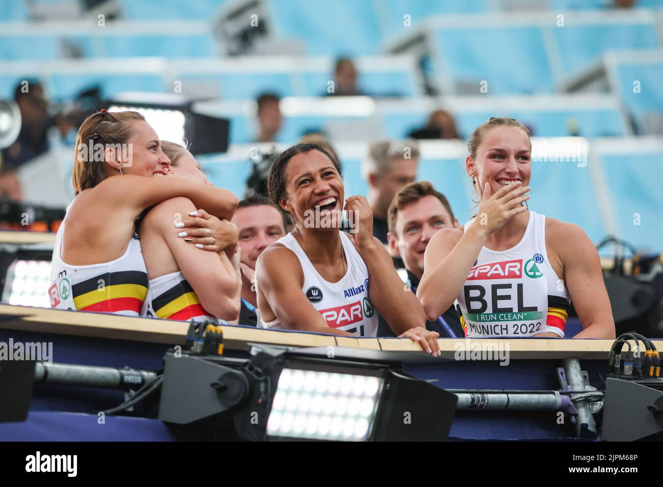 Munchen, Germany. 19th Aug, 2022. Belgian Rani Rosius, Belgian Delphine ...