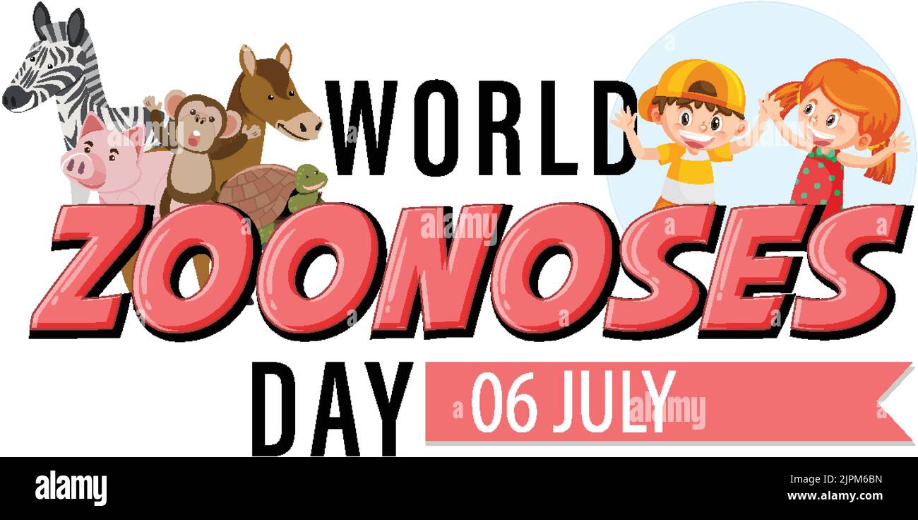 World zoonoses day poster design illustration Stock Vector Image & Art ...