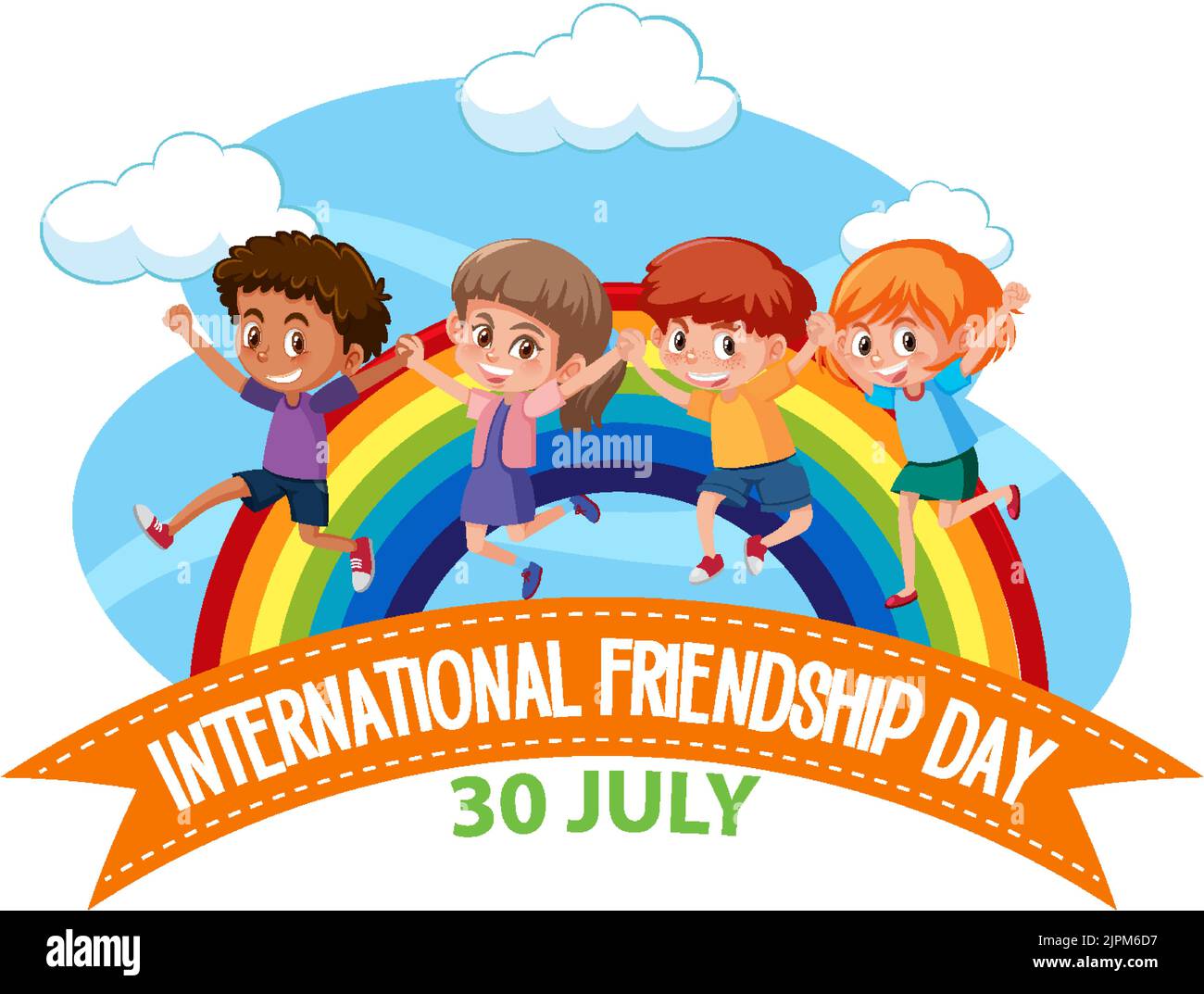 International Friendship Day banner design illustration Stock Vector ...