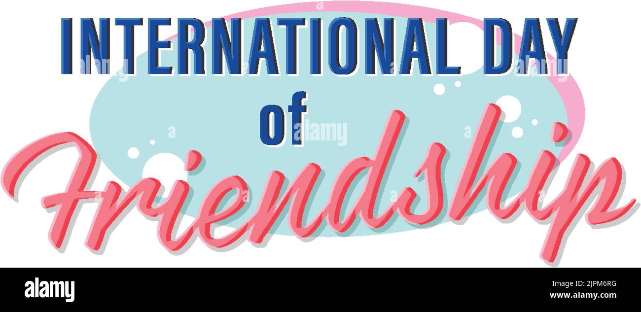 International Friendship Day banner design illustration Stock Vector ...
