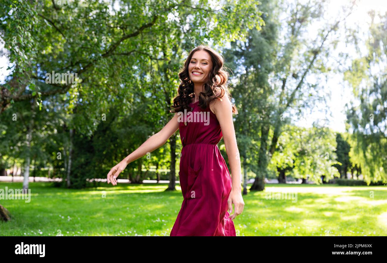 Happy people walking summertime hi-res stock photography and images - Alamy