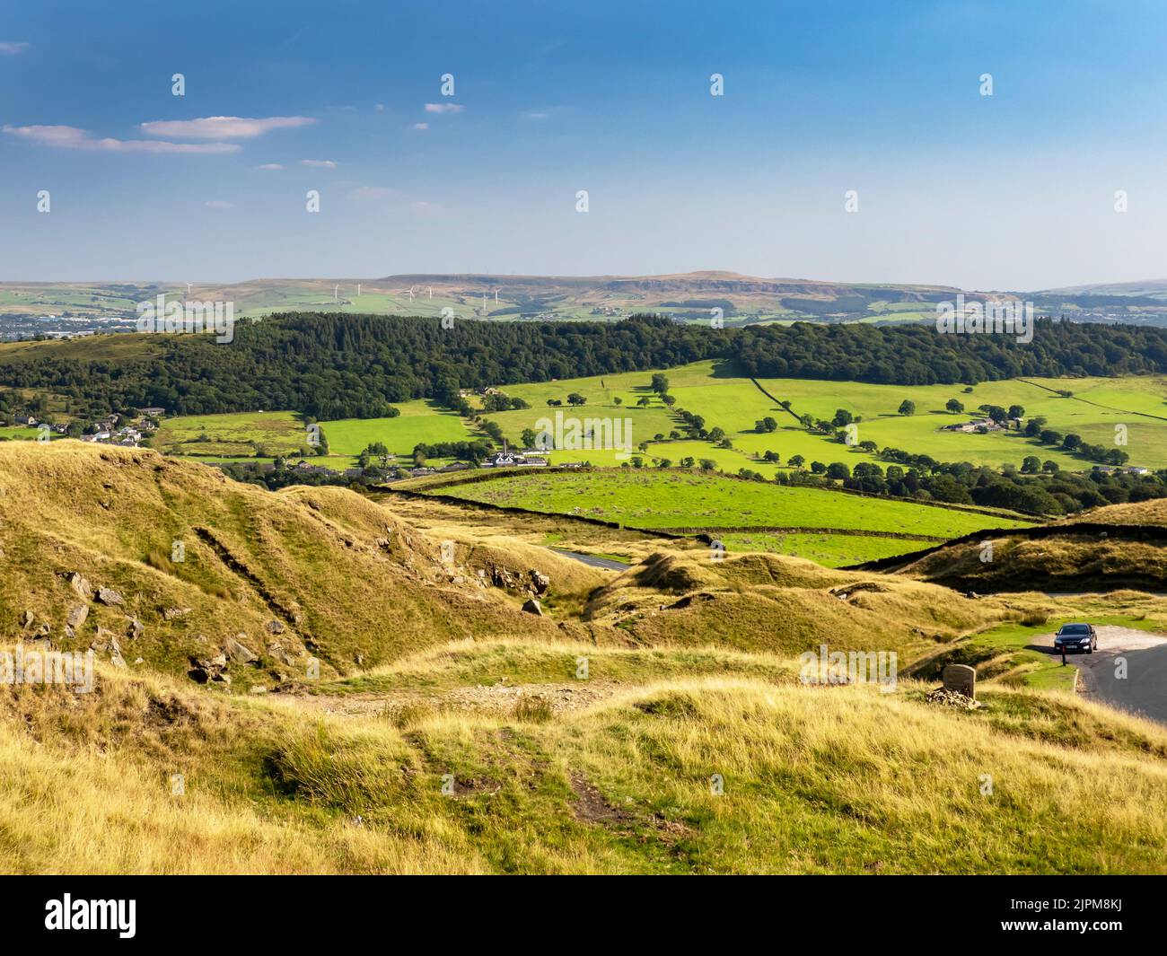 Wind turbine from above uk hi-res stock photography and images - Alamy