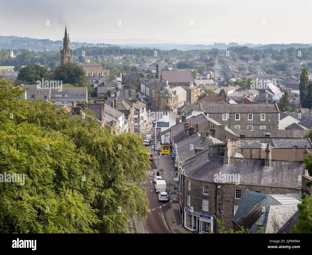Clitheroe, town centre, Lancashire, UK Stock Photo - Alamy