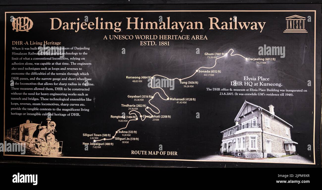 The Darjeeling Himalayan Railway, a UNESCO World Heritage Site, also ...