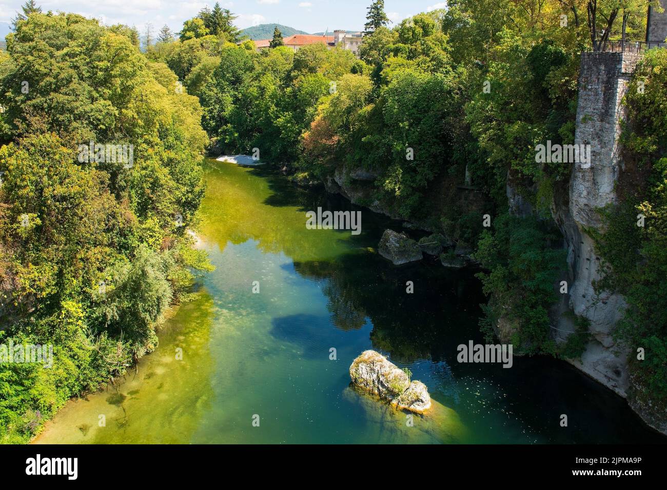 The Natisone River near the village of Cividale del Friuli in Udine ...
