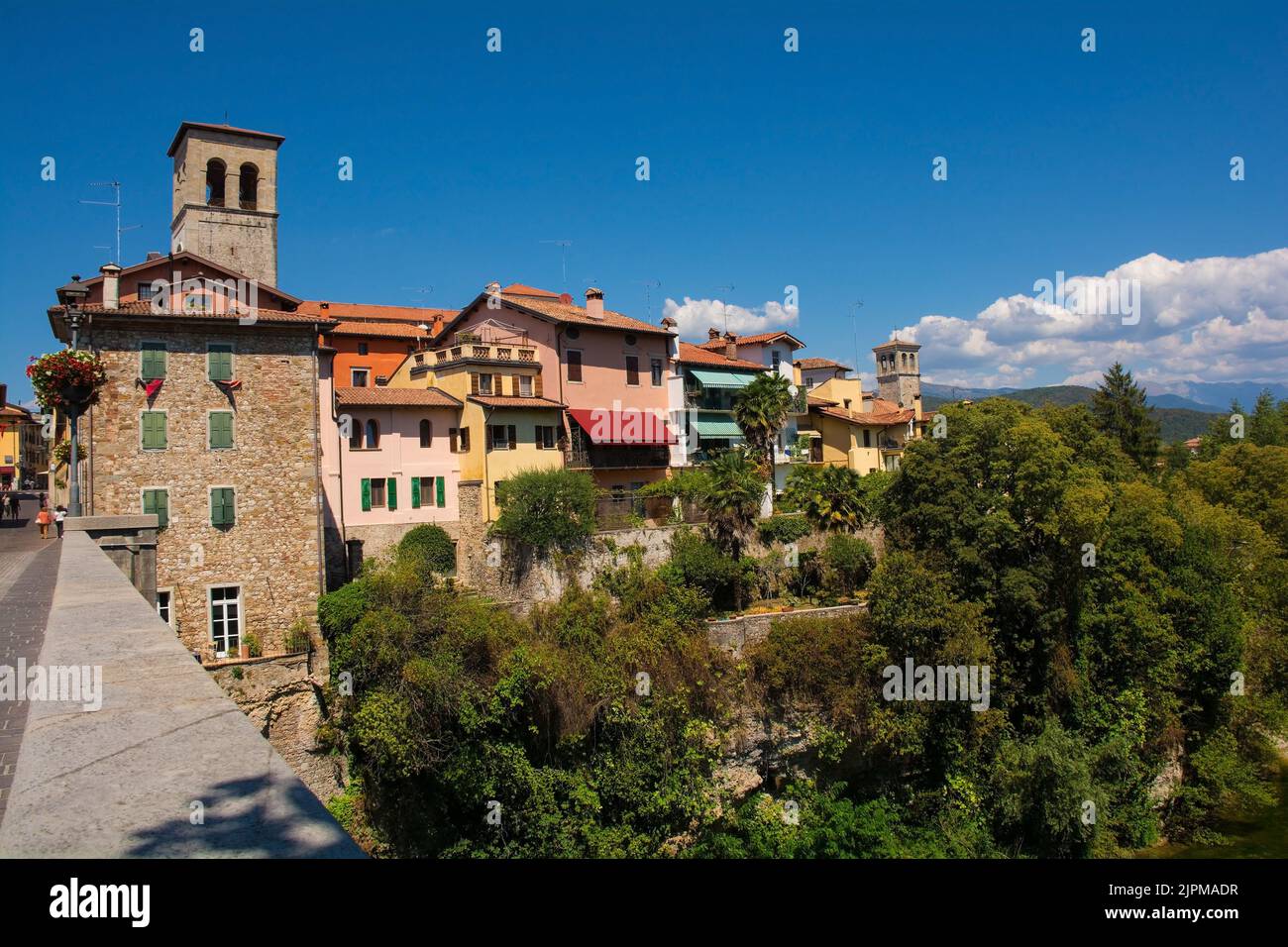 The Natisone river flowing through the historic medieval north east ...