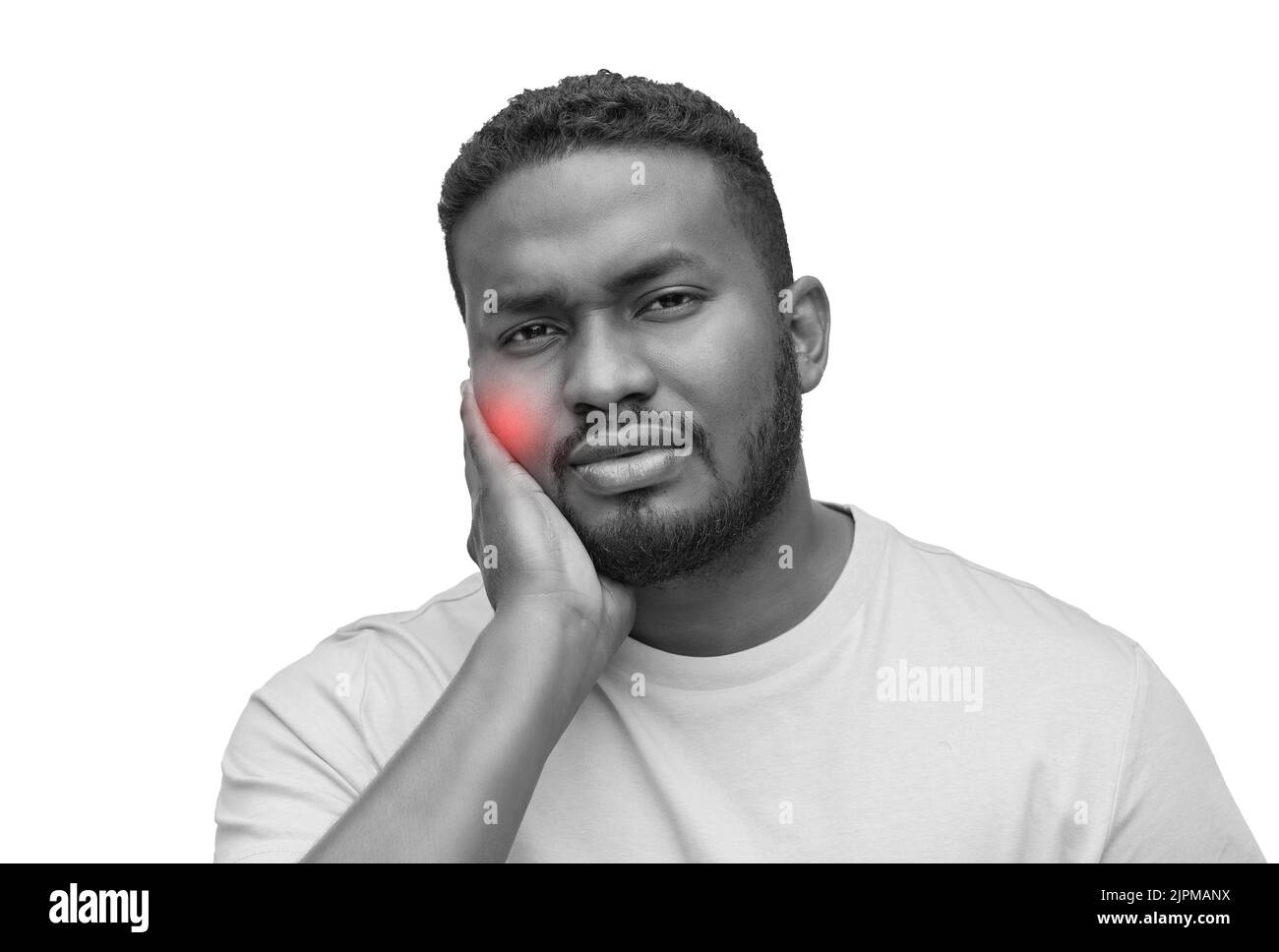 african american man suffering from toothache Stock Photo - Alamy