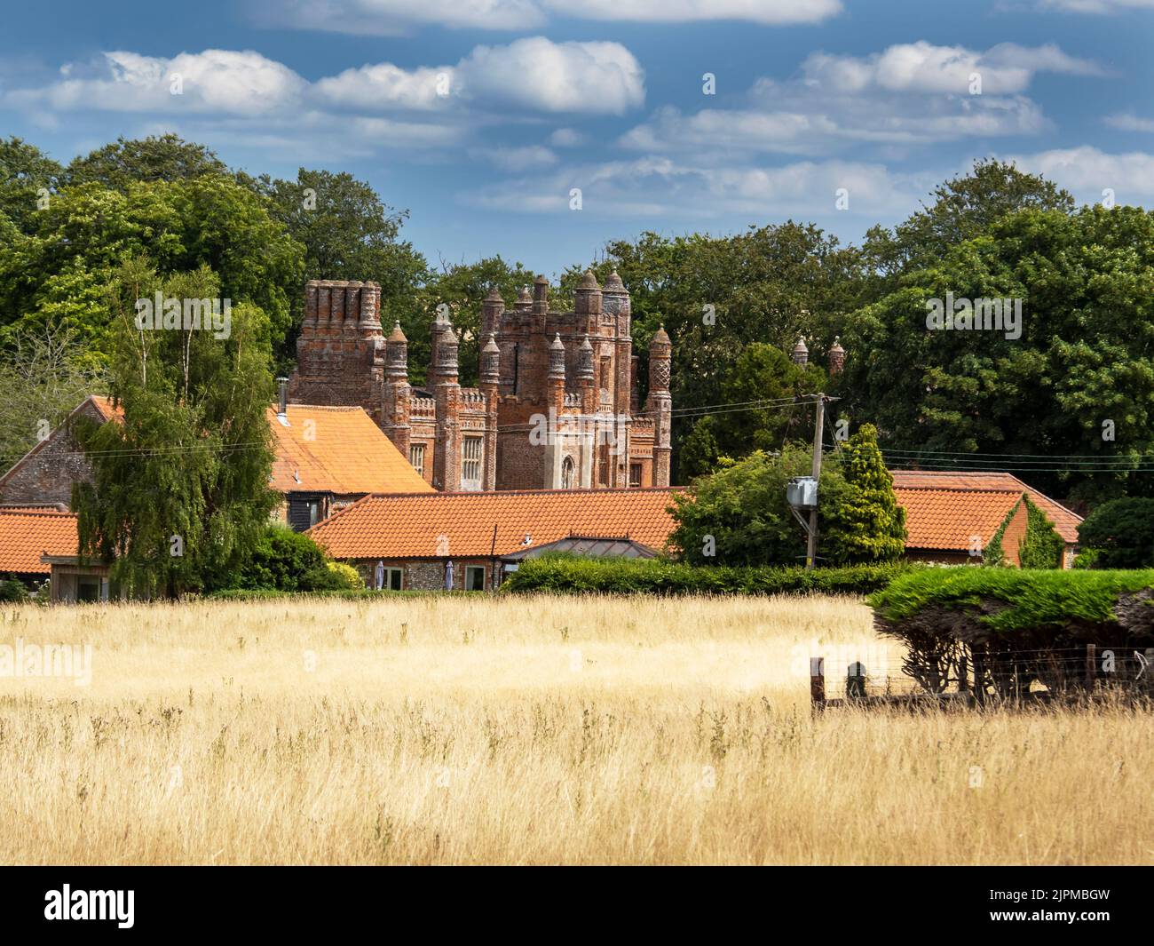 East Barsham manor, in East Barsham Norfolk, UK a Tudor manor house ...