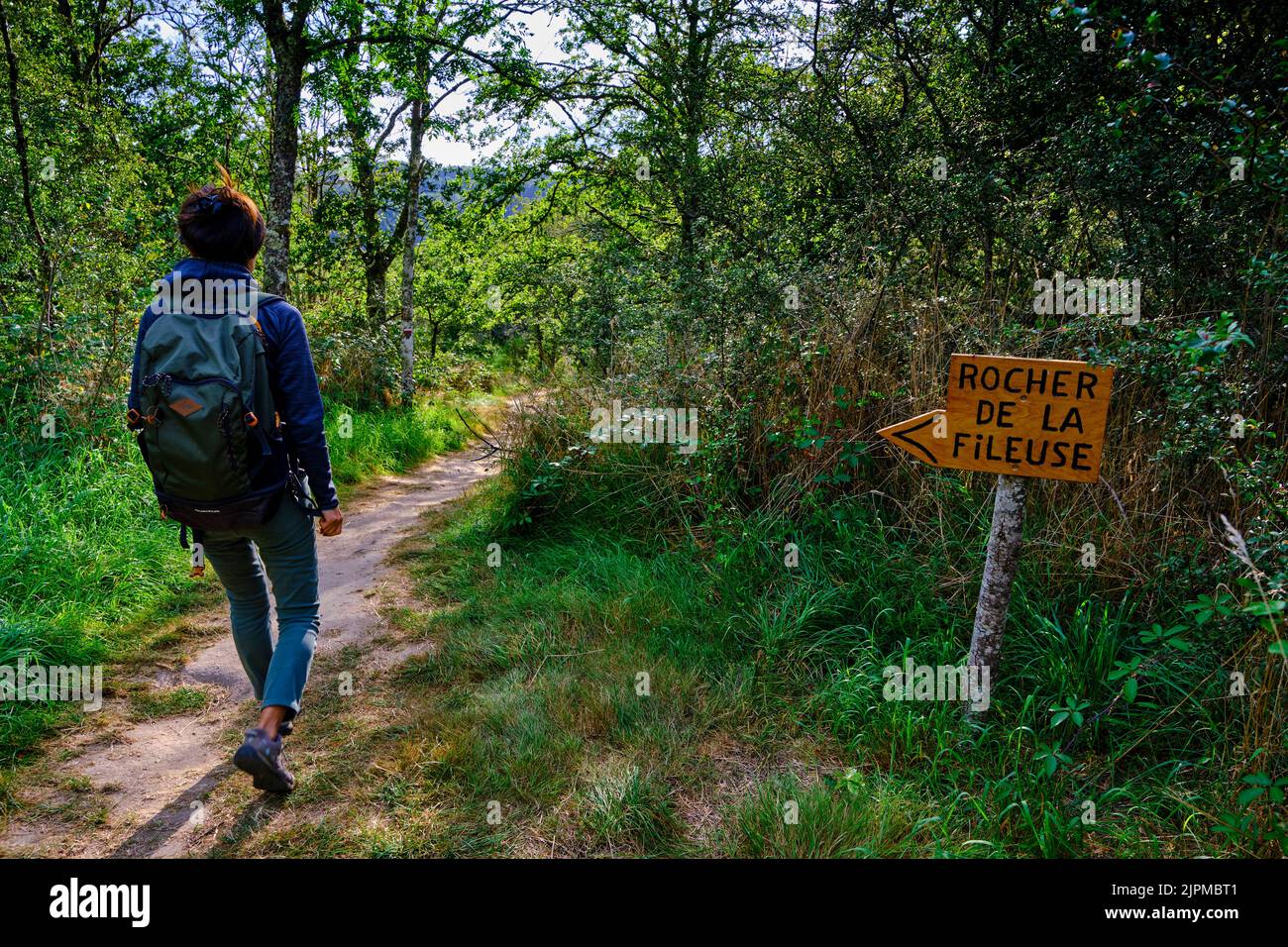 France, Creuse (23), Crozant, interpretation trails in the footsteps of ...