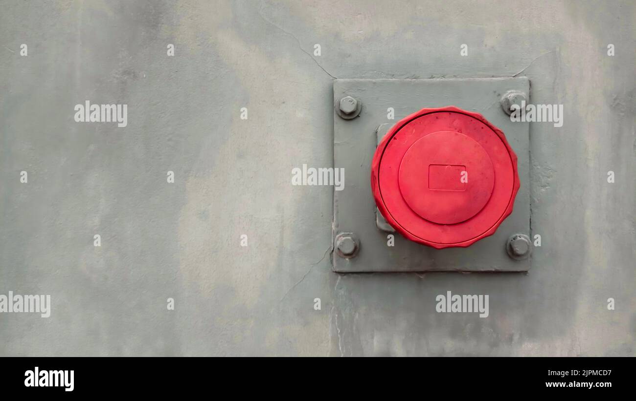 High voltage power plug on gray background Stock Photo - Alamy