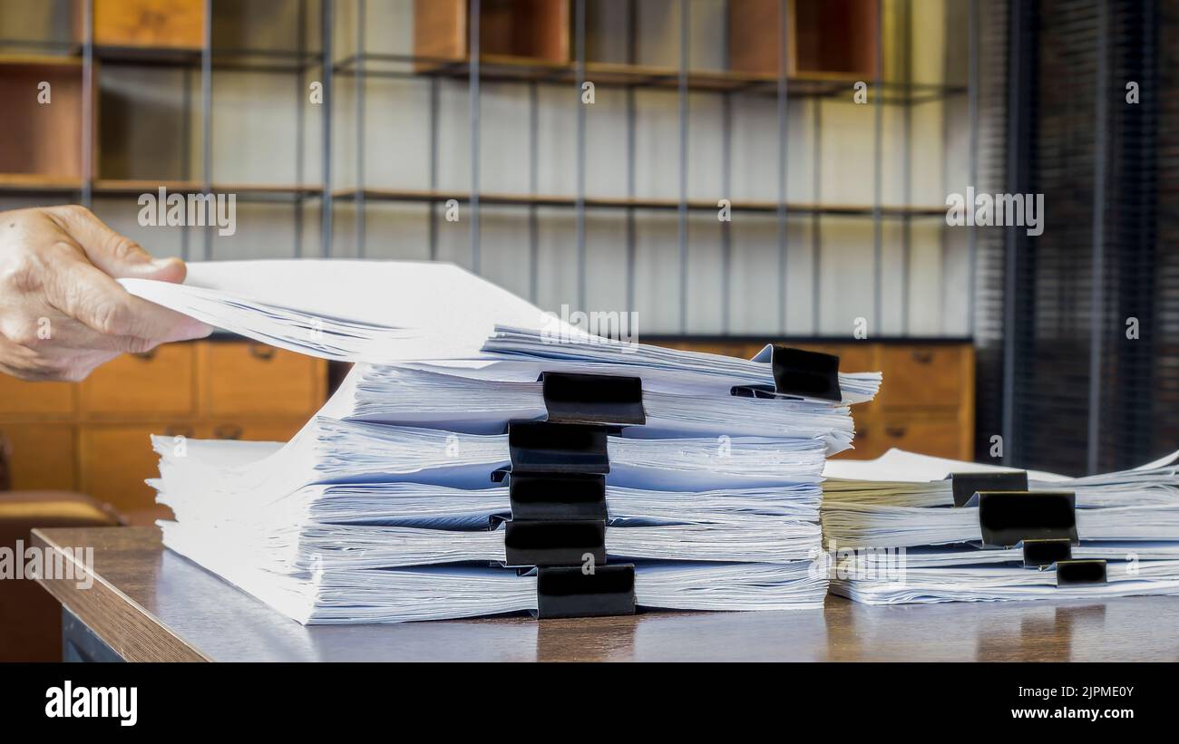 Paperwork piles hi-res stock photography and images - Alamy