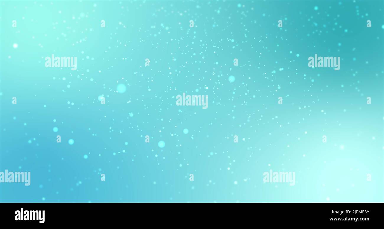 Image of snowflakes falling on turquoise background Stock Photo - Alamy