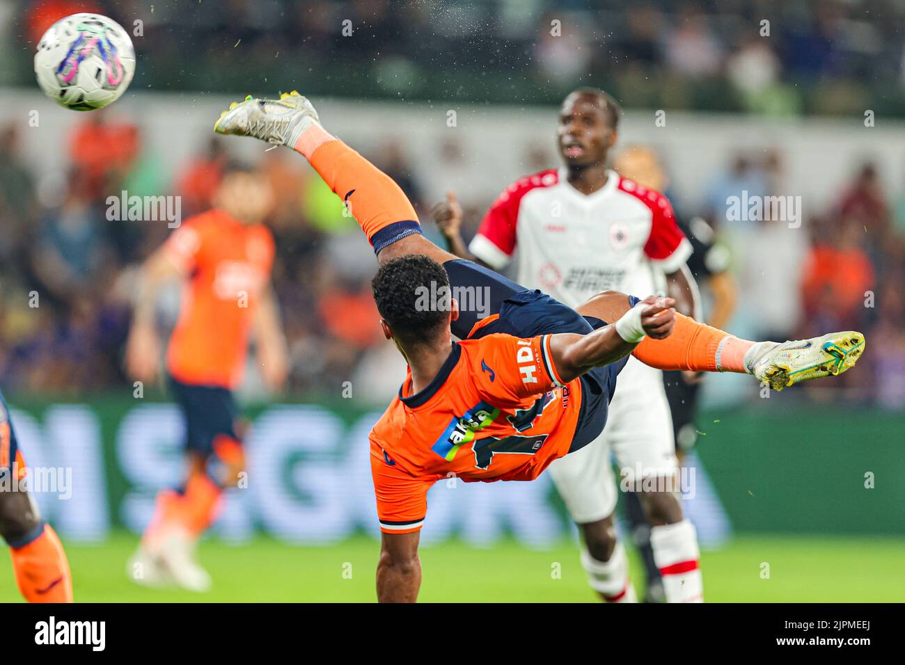 ISTANBUL, TURKEY - AUGUST 18: Mounir Chouiar of Basaksehir FK during ...