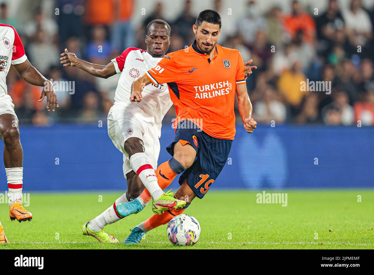 ISTANBUL, TURKEY - AUGUST 18: Alhassan Yussuf of Royal Antwerp FC ...