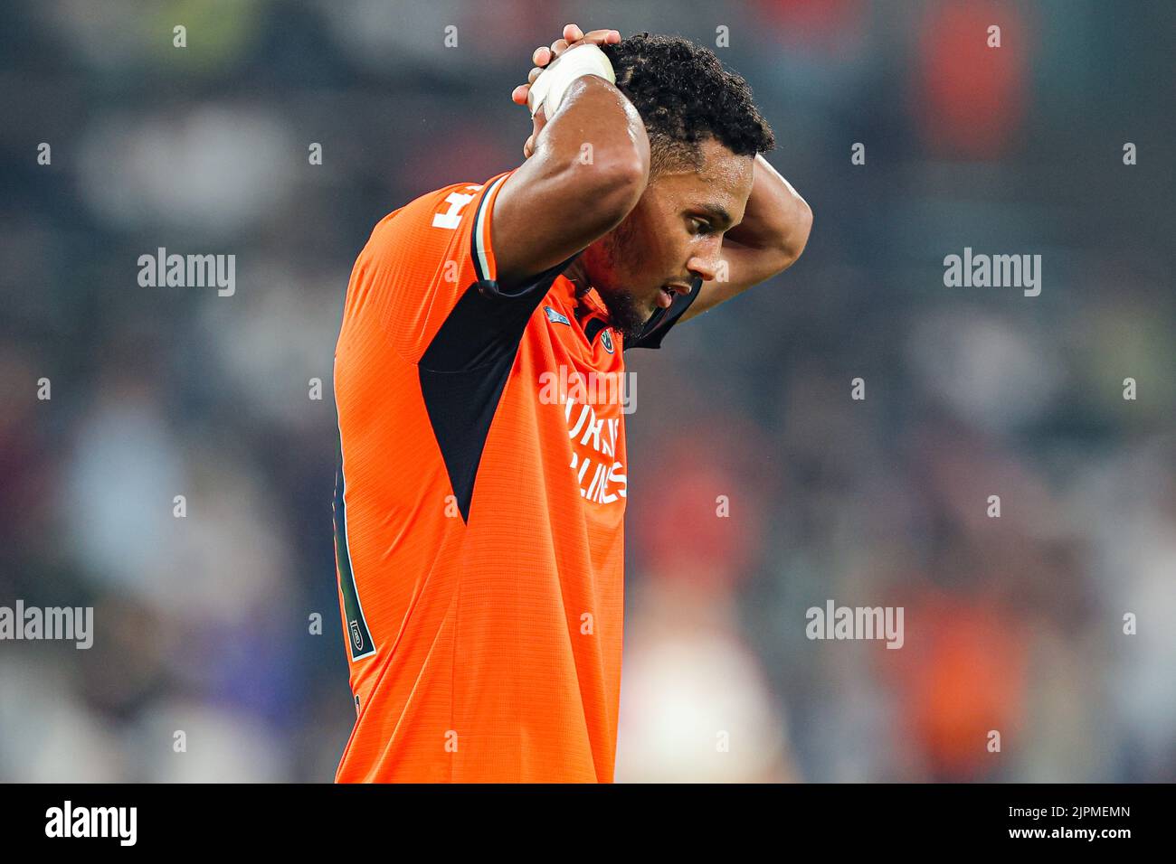 ISTANBUL, TURKEY - AUGUST 18: Mounir Chouiar of Basaksehir FK during ...