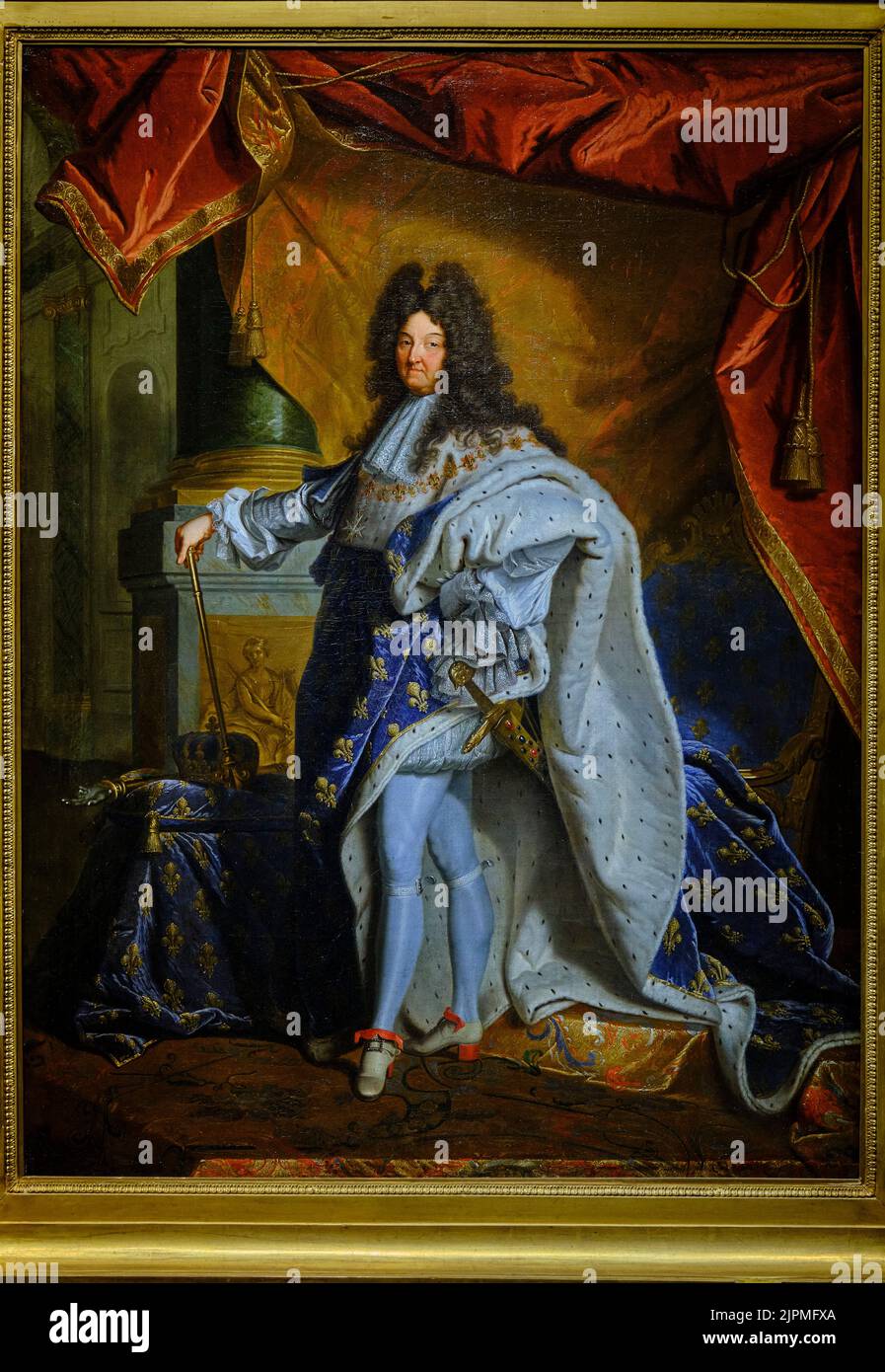 France, Loiret, Orleans, Beaux Art museum, Portrait of Louis XIV in ...