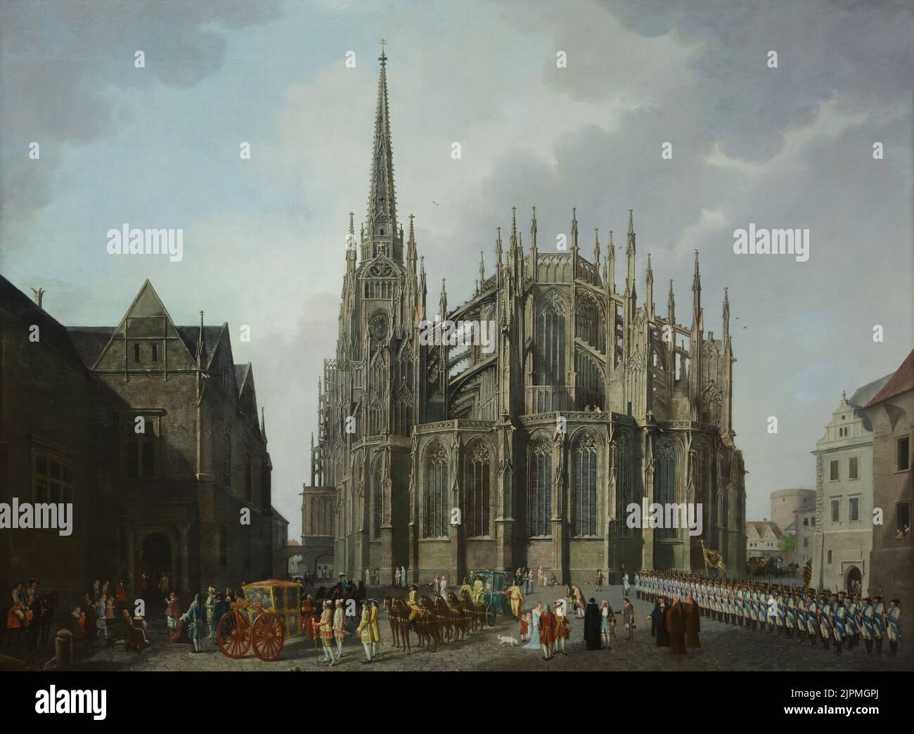 Painting 'The arrival of the archbishop Wilhelm Florentin at the East ...