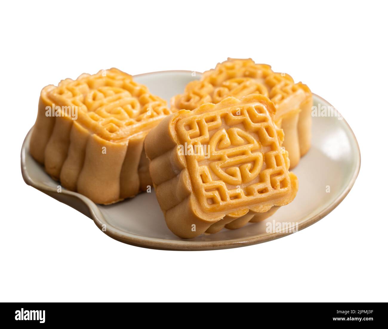 Delicious moon cake for Mid-Autumn Festival food mooncake isolated ...