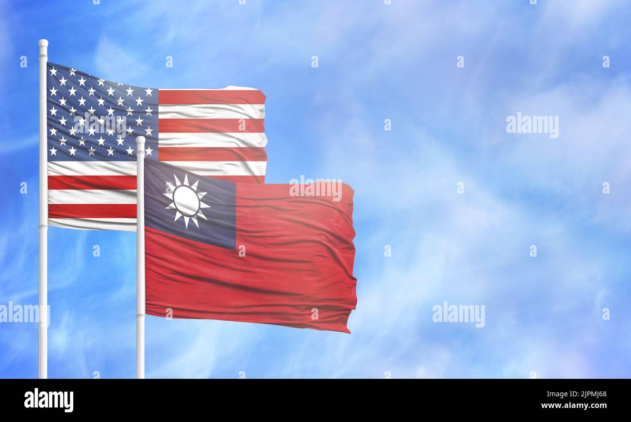 Us taiwan flag hi-res stock photography and images - Alamy