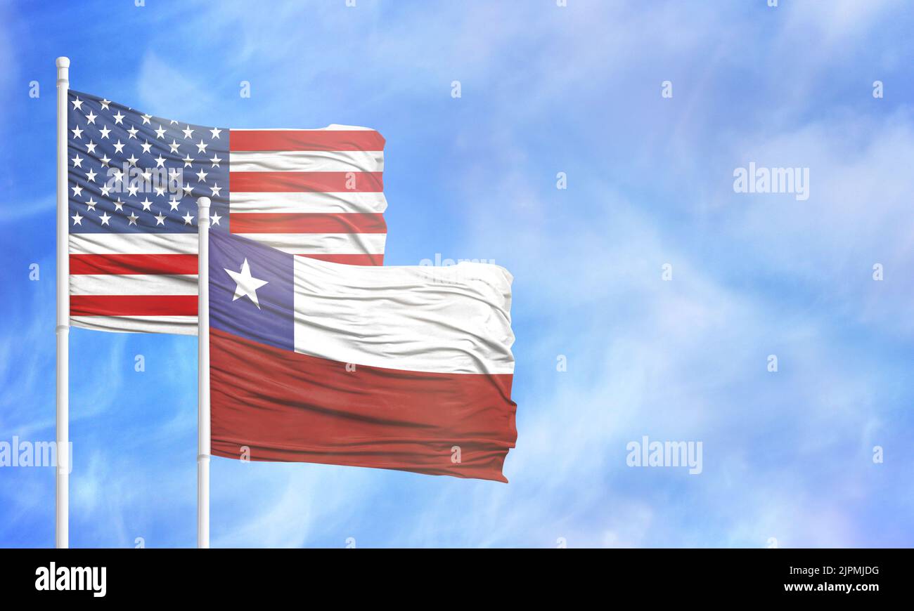 Chile united states flag hi-res stock photography and images - Alamy