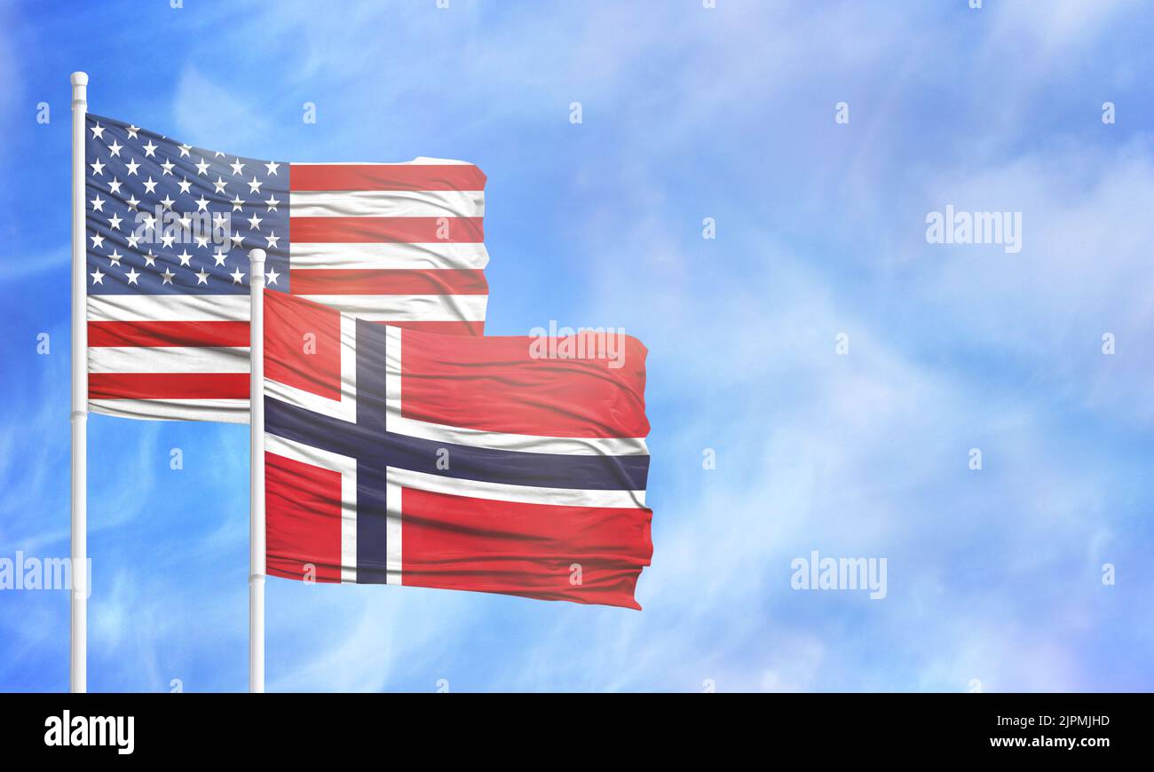 Norwegian American Flag